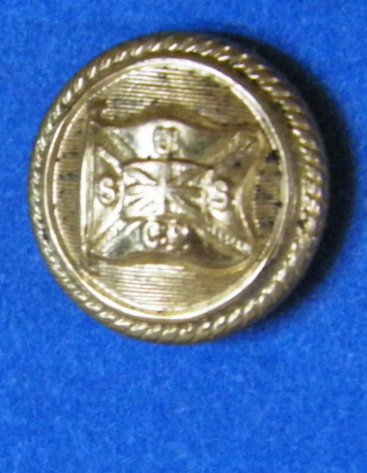 Bb UNION Steamship COMPANY OF NEW ZEALAND UNIFORM BUTTON small gilt ...