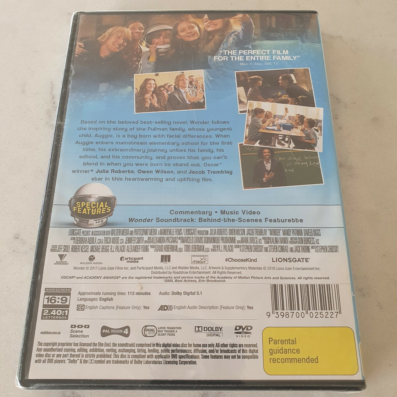 Wonder (DVD, 2018), Region 4 - New Sealed 9398700025227 | eBay Australia