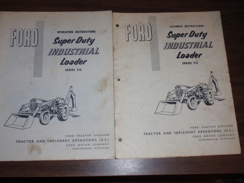 Ford Operator & Assembly Manuals for Series 712 Super Duty Industrial ...