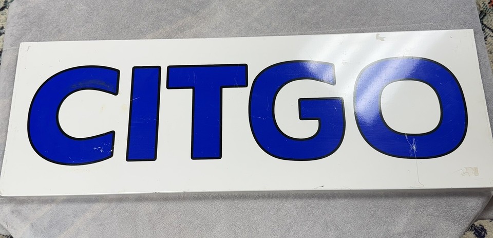 Vintage Citgo Gas Station Metal Sign Oil Automotive 35" x 12" | eBay