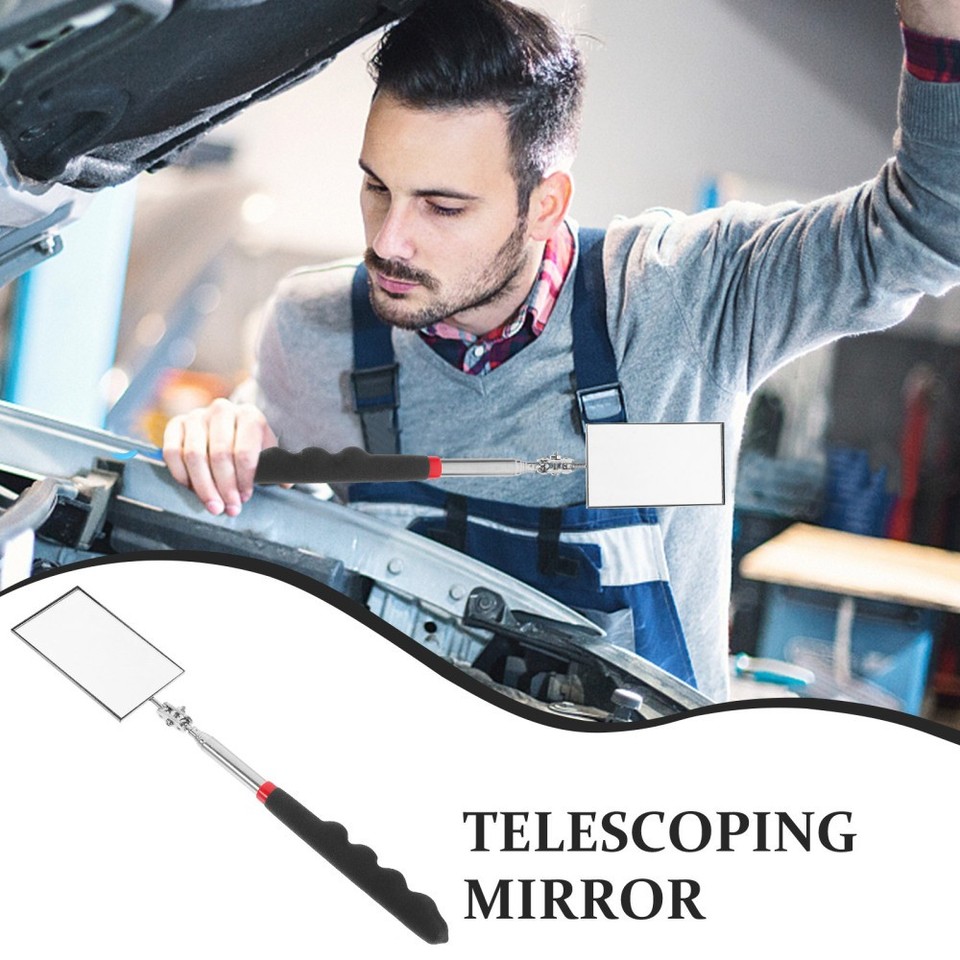Telescoping Mirror Inspection Mirror Telescoping Mechanic Mirror On A ...