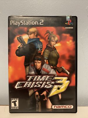 Time Crisis 3 Sony PlayStation 2 2003 PS2 Complete Black Label ...
