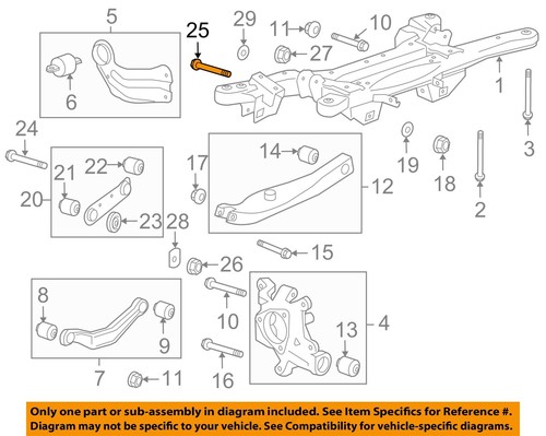 GM OEM Rear Suspension-Link Rod Bolt 13219181 | eBay