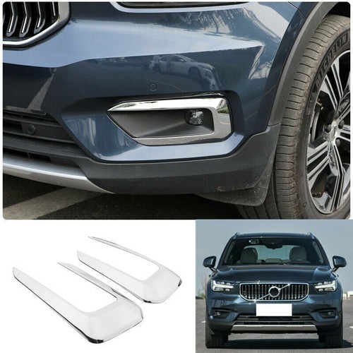 For Volvo XC40 2019-22 ABS Chrome Front Fog Light Lamp Molding frame ...