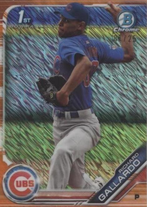 2019 Bowman Chrome - Prospects Richard Gallardo #BCP-188 Orange Shimmer ...