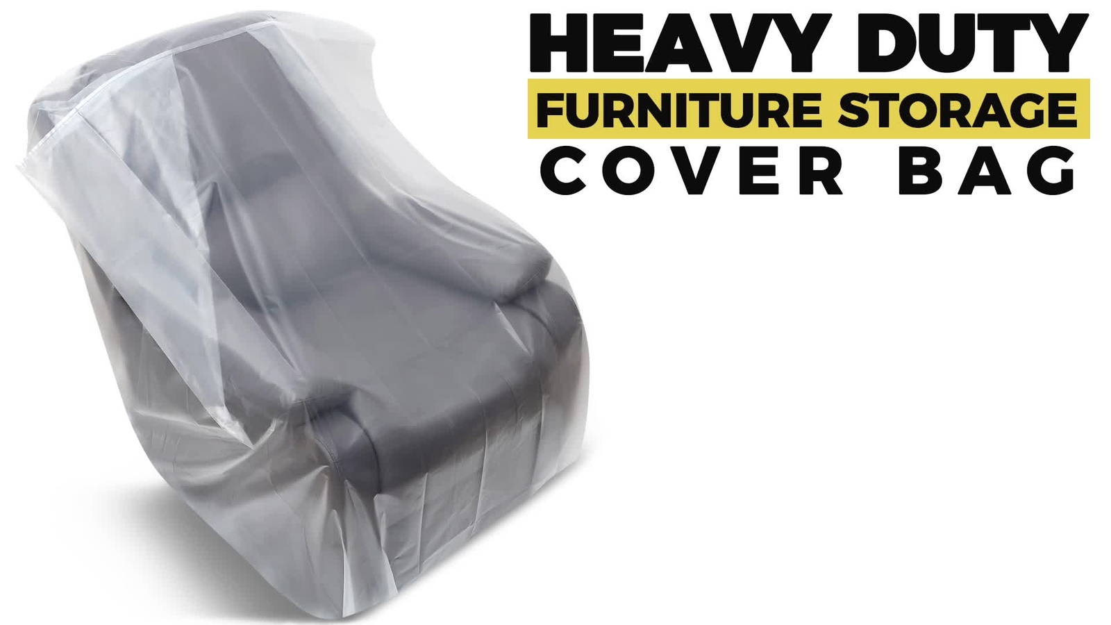 Plastic Furniture Covers for Moving Storage - Heavy-Duty Plastic Chair ...