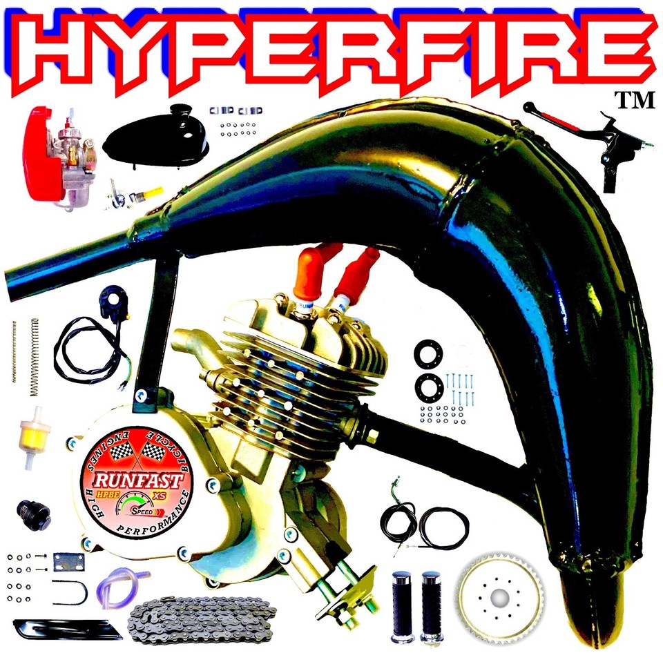 Full Set 80cc Bike Bicycle Motorized 2 Stroke Petrol Gas Motor Engine ...