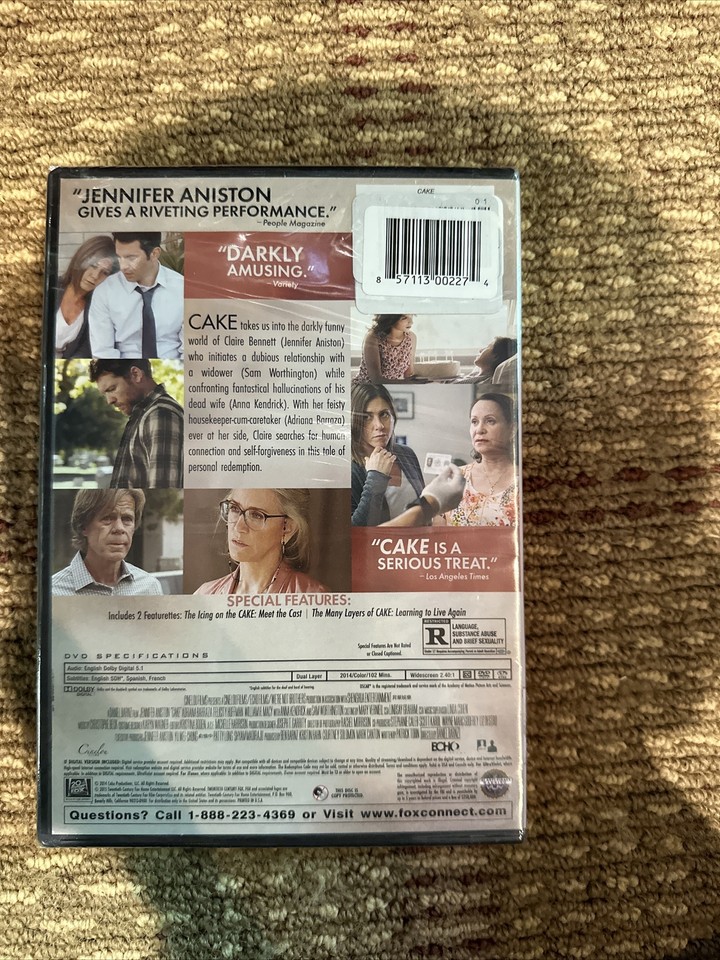 Cake (DVD, 2014) SEALED 24543115427 | eBay
