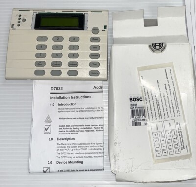 Control Panels & Keypads - Bosch Radionics