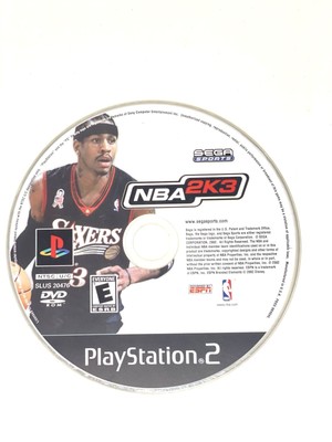 NBA 2K3 PlayStation 2 PS2 Video Game Disc Only Clean Tested Free Ship ...
