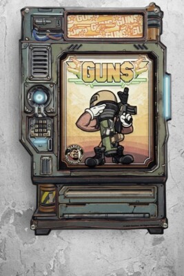 Borderlands Guns Vending Machine Tin Sign Plate Plaque Figure Wall ...
