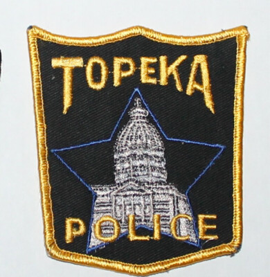 Very Old TOPEKA POLICE Kansas Capital City PD Capitol Building Vintage ...