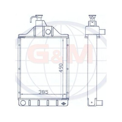 Radiator for MASSEY FERGUSON Tractor 165 / 11185 | eBay