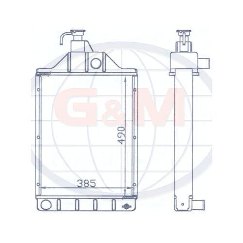 Radiator for MASSEY FERGUSON Tractor 165 / 11185 | eBay