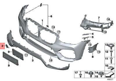 Genuine BMW X3 G01 X3 18d TX11 TX12 TX15 Flap Towing Eye 51117399897 | eBay