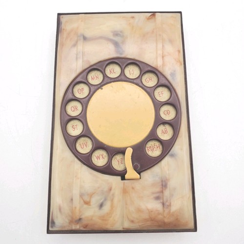 Vintage BATES MODEL L Rotary Dial Pop Up Telephone Address Book Desktop ...