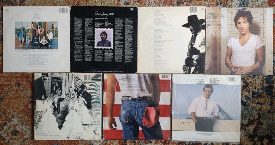 BARGAIN LP Album Lot of 7 vinyl records - Bruce Springsteen -1970s-80s ...