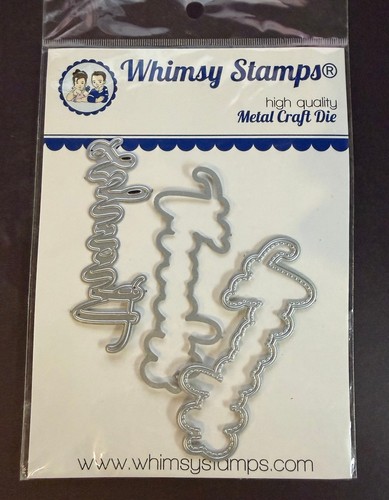 Whimsy Stamps Thanks Word with Shadow Die Set WSD349 | eBay