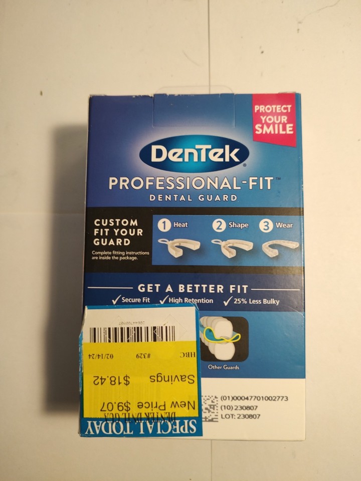 DenTek Professional-Fit Dental Guard – Night Teeth Grinding Bruxism ...