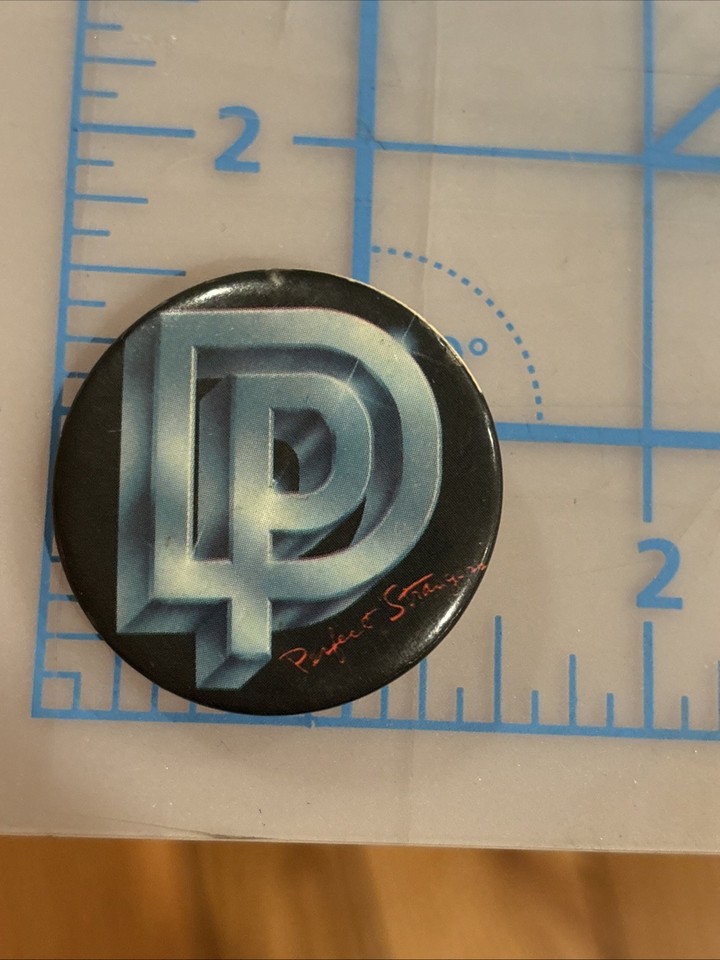 Vintage 1985 DEEP PURPLE button licensed pin Perfect Strangers badge ...