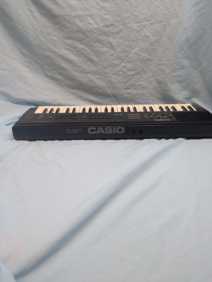 Casio Casiotone MT-140 Black Vintage Keyboard Working w/Power Supply ...