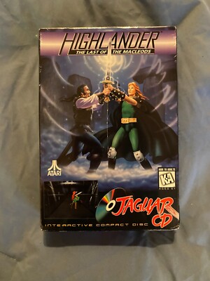 Highlander for Atari Jaguar with Atari Jaguar CD ROM Drive New | eBay ...