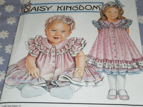 SIMPLICITY 8385 GIRLS & TODDLERS DAISY KINGDOM RUFFLED DRESS PATTERN ...