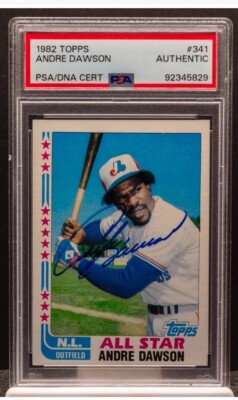 Andre Dawson 1982 Topps 341 IP Auto PSA Authentic HOF | eBay