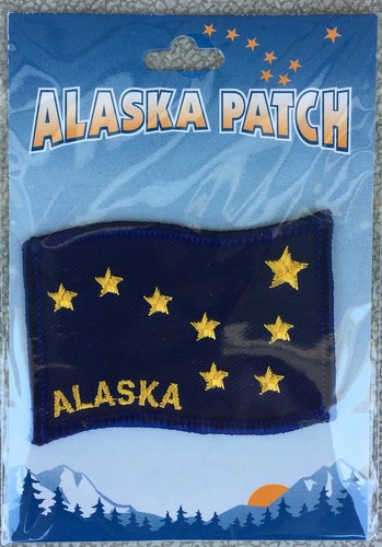 Alaska Alaskan State Flag Dipper AK Souvenir Iron On Embroidered Patch ...