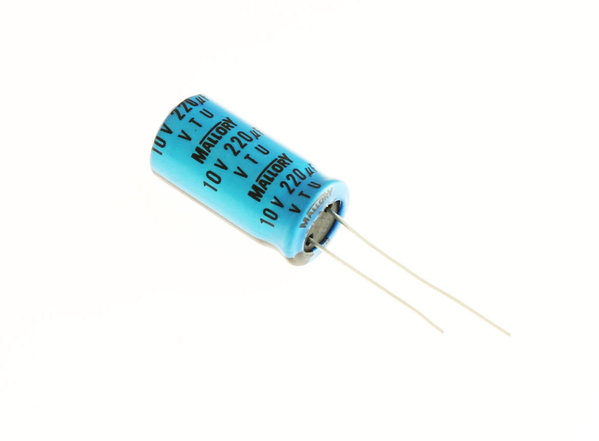 10x 220uF 10V Radial Electrolytic Aluminum Audio Capacitor 10VDC 125C ...