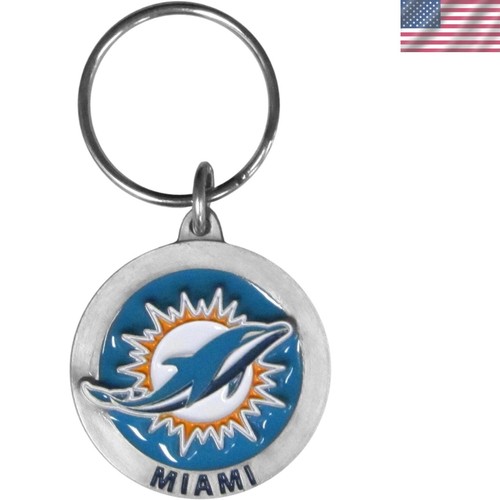 Officially Licensed NFL Miami Dolphins Metal Key Chain - Team Pride ...