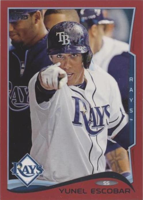 2014 Topps - Yunel Escobar #184 Red for sale online | eBay