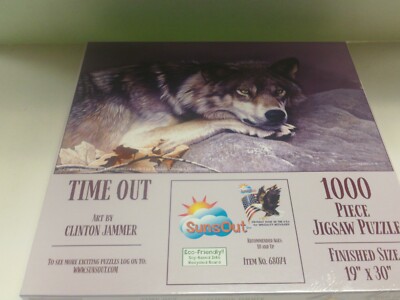 JIGSAW PUZZLE "TIME OUT" 1000 PIECES 19" X 30" ART BY: CLINTON JAMMER ...