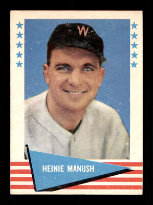 1961 Fleer Baseball Greats - #57 Heinie Manush - Crease Free | eBay
