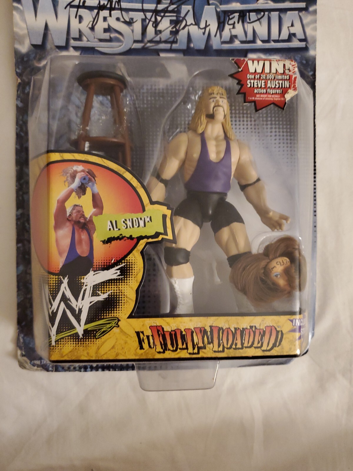 WWF Jakks Pacific Wrestlemania Fully Loaded Al Snow Action Figure ...