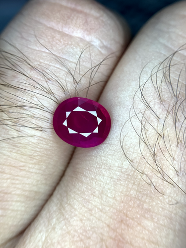 Purplish red Mozambique ruby heated, 2.43 cts natural beautiful ruby ...