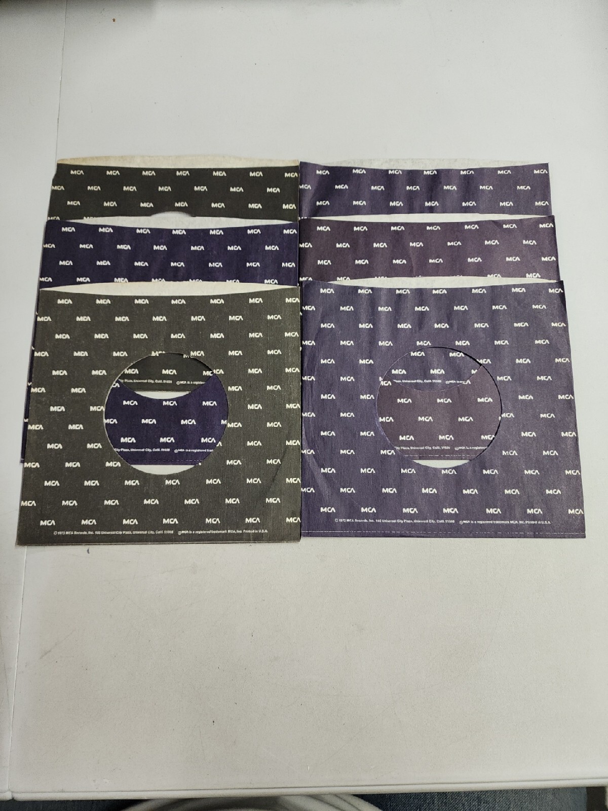 45 RPM 7" RECORD SLEEVES CO. SLEEVE 6 PACK SEE PHOTOS - MCA (SLV80) | eBay