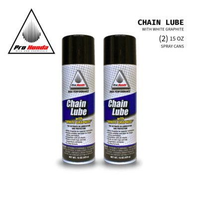 Pro Honda 08732-CLG00 Chain Lube with White Graphite (2) 15oz spray ...