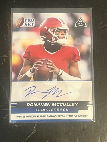 Donoven McCulley Autograph Rookie 2022 Pro Set Blue Parallel #PSA-DMC ...