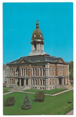 Wabash Indiana c1950's Wabash County Court House, government building ...