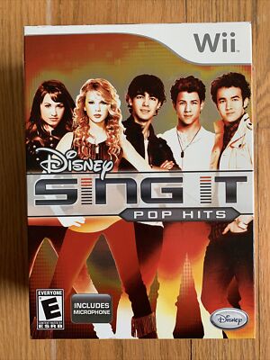 Disney Sing It: Pop Hits - Nintendo Wii - Bundle with Microphone | eBay