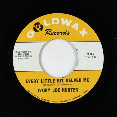 Northern Soul 45 - Ivory Joe Hunter - Every Little Bit Helped Me ...