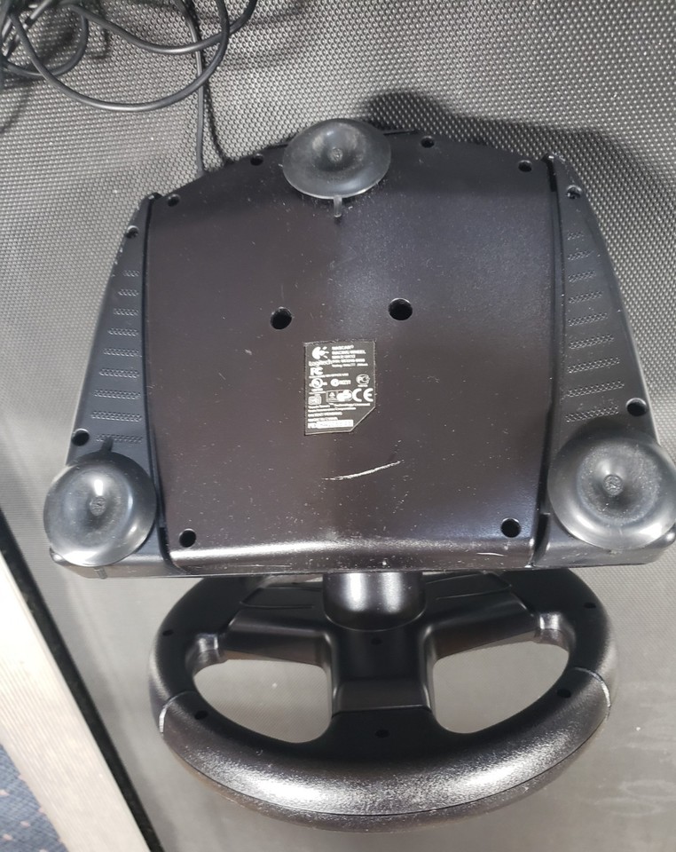Vintage Logitech NASCAR Racing Steering Wheel & Pedals for PC & Mac E ...