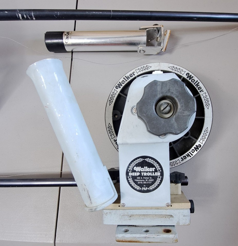 Walker Deep Fishing Troller Down Rigger Heavy Duty Rod Reel Cable for ...
