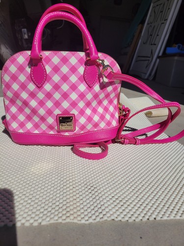 Dooney & Bourke Pink Gingham Checks 1975 Bitsy Bag | eBay