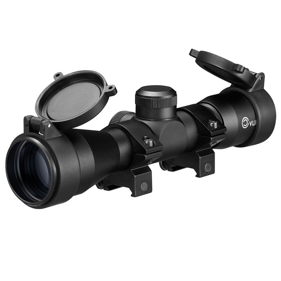 Hunting 4x32 Compact Rifle Scope Optic Gun Scope with BDC Reticle Mount ...