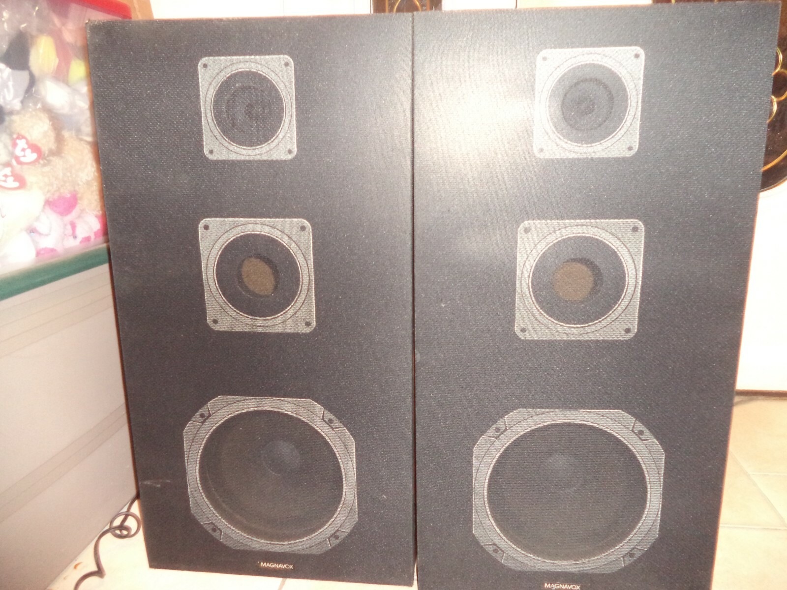 USED ! MAGNAVOX EC8000 HOME STEREO SHELF SYSTEM WITH SPEAKERS !! WORKS ...