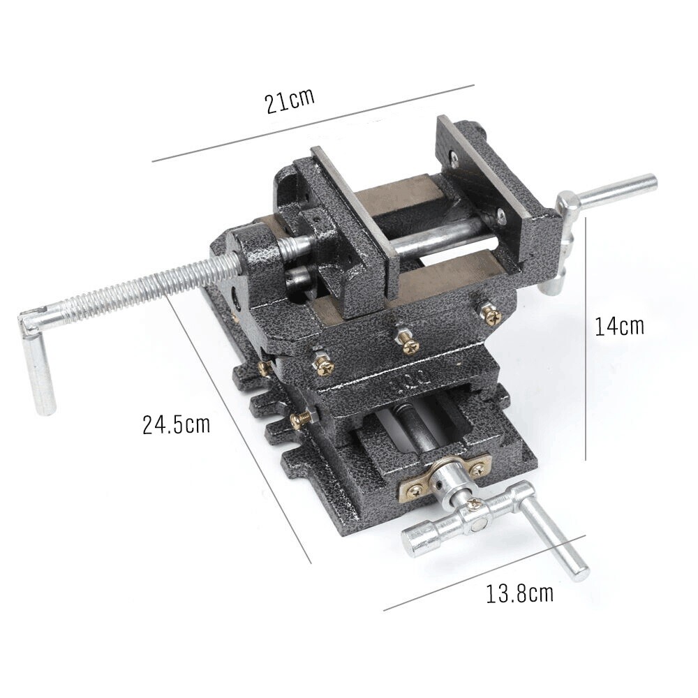 5" 125mm Cross Slide Vice 2 Way Drill Press Bench Vise Clamp Milling ...