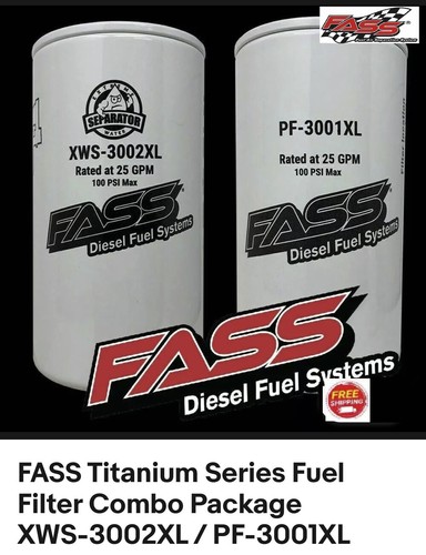 FASS Titanium Series Diesel Fuel Filters XWS-3002XL / PF-3001XL ...