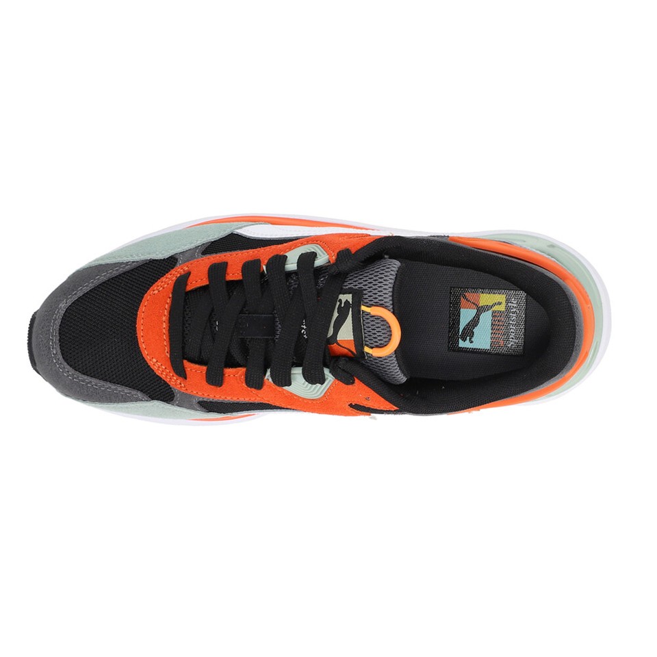 PUMA Trc Prevaze Brand Love Lace Up Mens Green, Orange Sneakers Casual ...